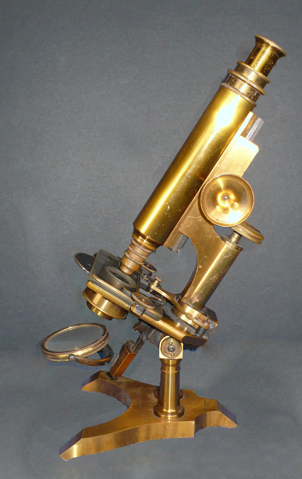 Schrauer Double pillar Microscope